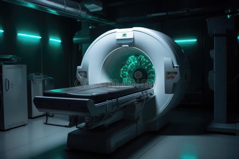 Close Look of Mri Machine in a Dark Room Stock Photo - Image of room ...