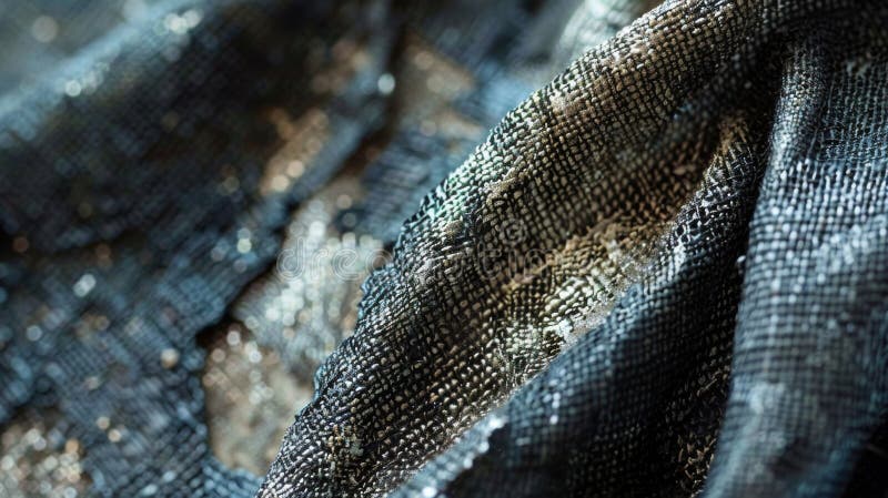 A Close Look at a Piece of Conductive Fabric with Its Unique ...