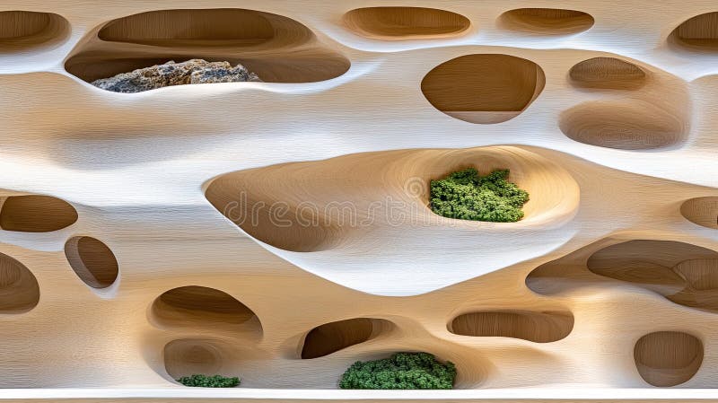 A Close Look at a Sandstone Wall Showcases Its Unique Texture and ...