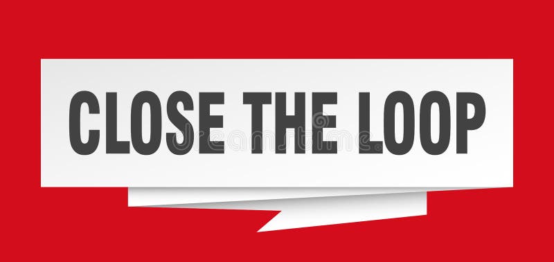 Close the loop stock vector. Illustration of note, isolated - 124344152