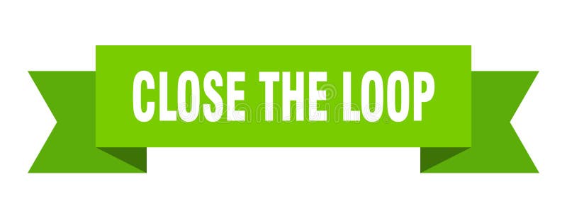 Close the loop ribbon. stock vector. Illustration of loop - 191265650