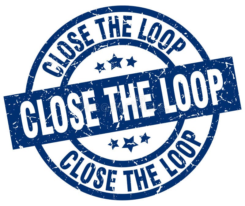 Close the loop seal. stamp stock vector. Illustration of template ...