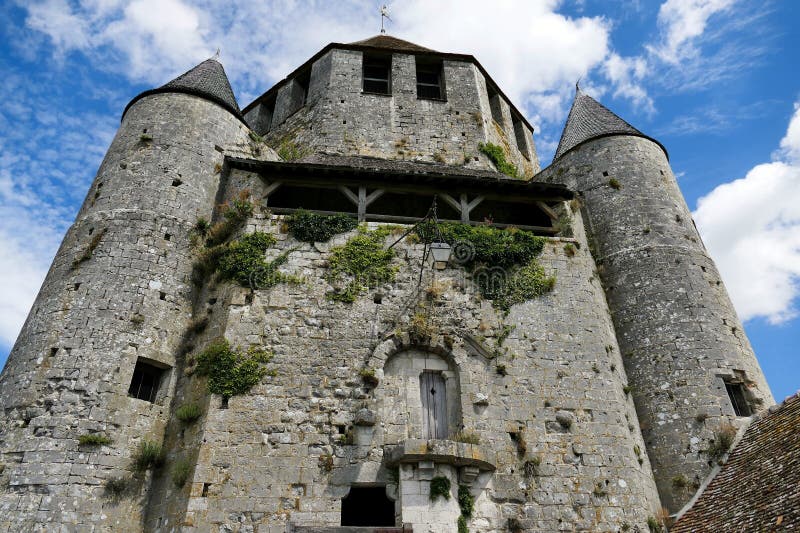 The Old Keep Called “Tour César” in Provins Stock Image - Image of ...