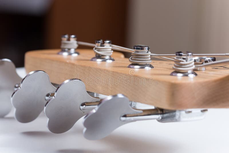 Close Macro View Guitar Machine Heads Stock Image - Image of play ...