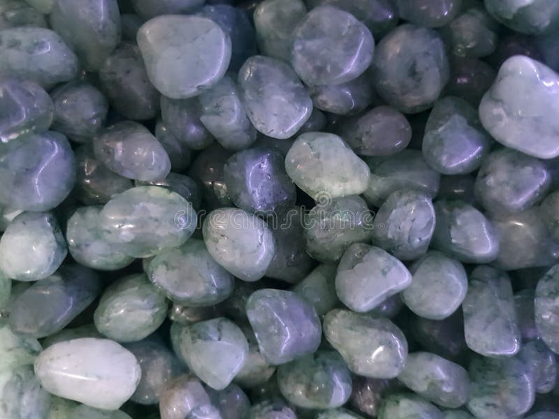 Close on Many Green Quartz Spheres, Full Screen. Stock Photo - Image of ...