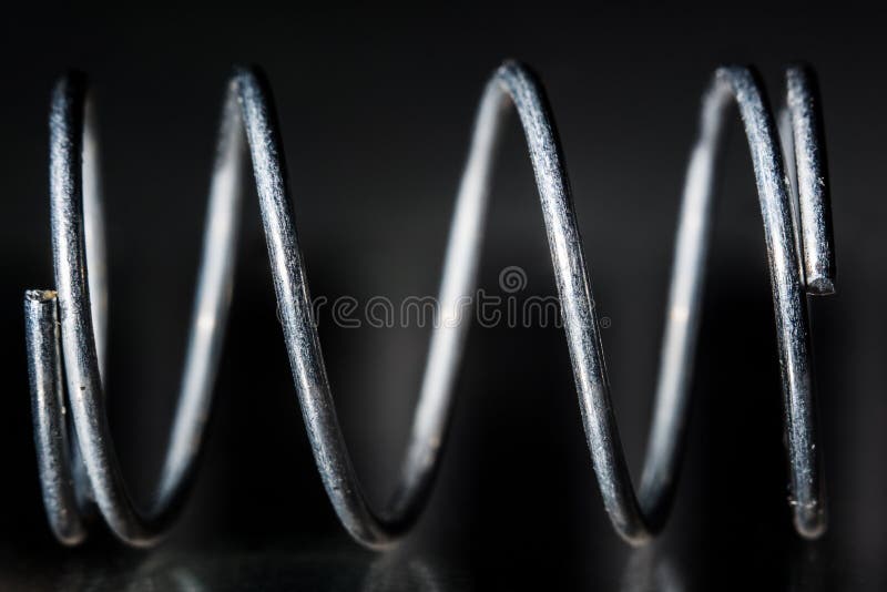 Close Up of Metal Object with Background Lights Stock Image - Image of ...