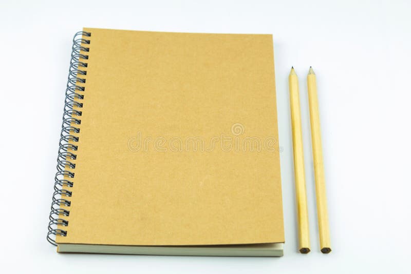 Close notebook with pencil stock photo. Image of education - 92181212