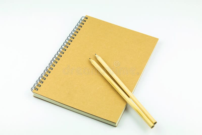 Close notebook with pencil stock image. Image of pencil - 92181807