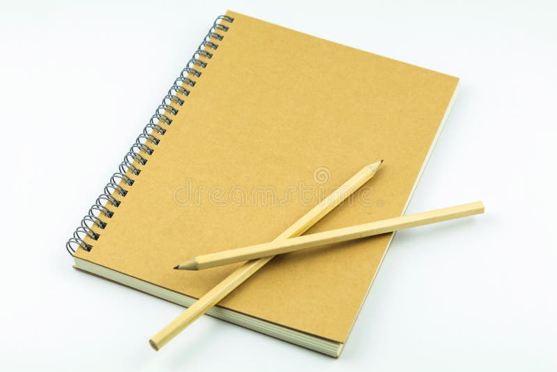 Close notebook with pencil stock image. Image of open - 92181985