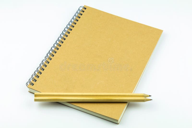 Close notebook with pencil stock image. Image of close - 92182091