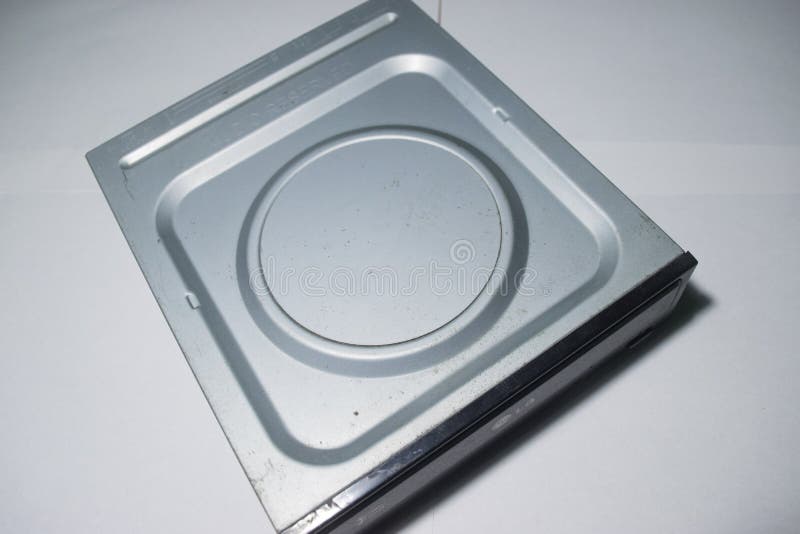 Close Old Dvd Rom of Computer Top View Stock Photo - Image of data ...