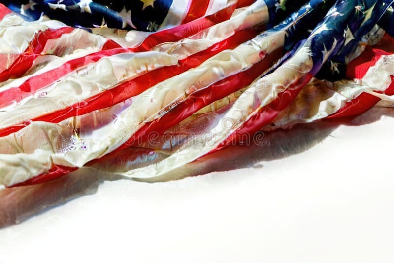 Close Old and Worn American Flag at 21-9-2024 Stock Illustration ...