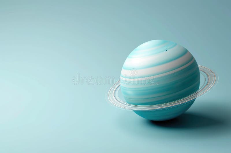 Close Perspective of Uranus Atmosphere. Stock Illustration ...