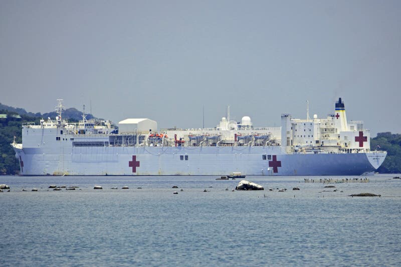 Red-cross ship beauty editorial image. Image of marine - 123881755