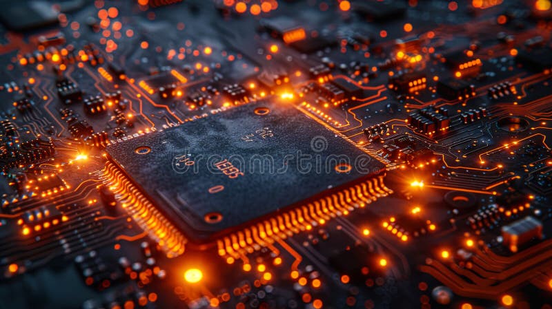 A Close Plan of Digital Board with the Smallest Elements of Digital ...