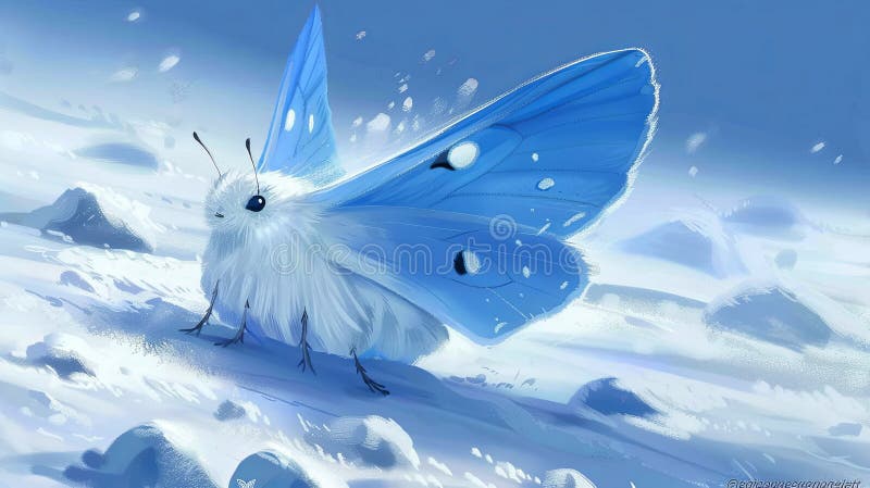 A Close Plan for a Fluffy Tail Moth, Where Each Hair and Fiber Creates ...