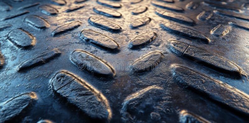 At Close Range, Light Reflects Off a Smooth Metal Surface, Revealing ...