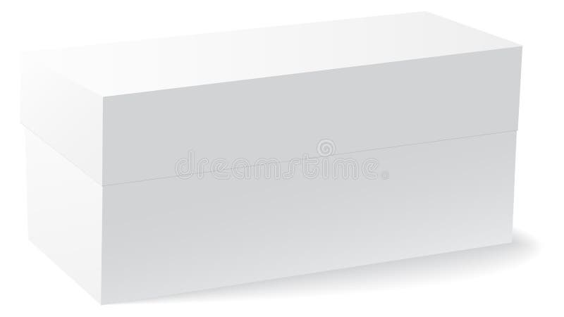 White Box With Shadow On White Background Stock Vector - Illustration ...