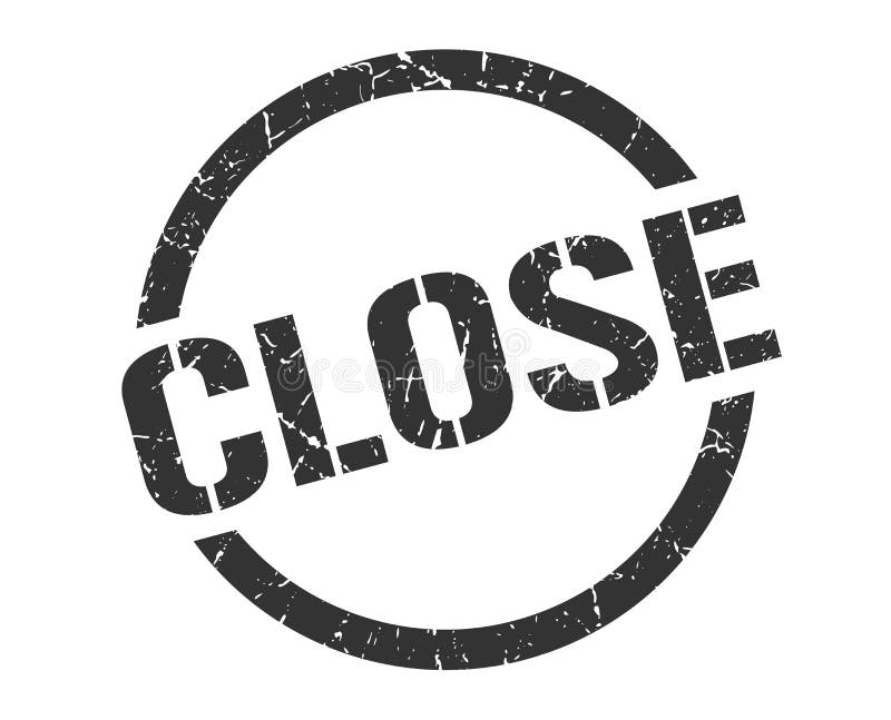 Close stamp stock vector. Illustration of badge, scratched - 136894535