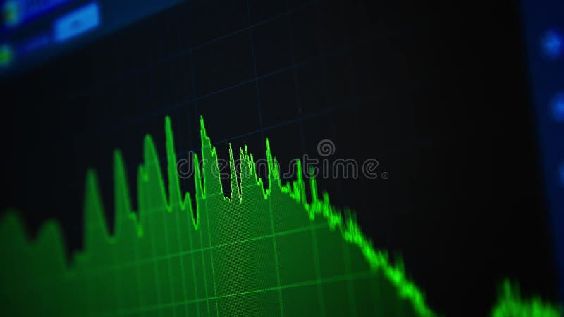 Audio Frequency Spectrum Displayed in Music Creation Software, Macro ...