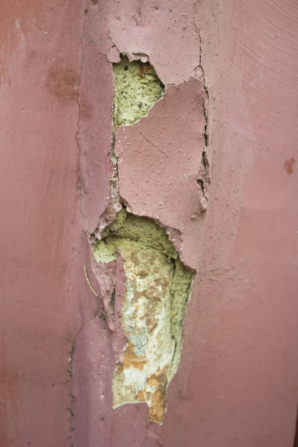 Cracked Off Plaster on the Wall Stock Image - Image of crack, weathered ...