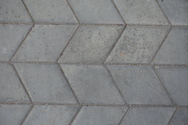 Close Shot of Gray Diamond-shaped Concrete Pavement with Geometric ...