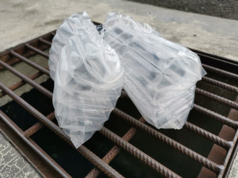 Inflatable Plastic Air Bags for Protective Parcel Wrapping Stock Image ...