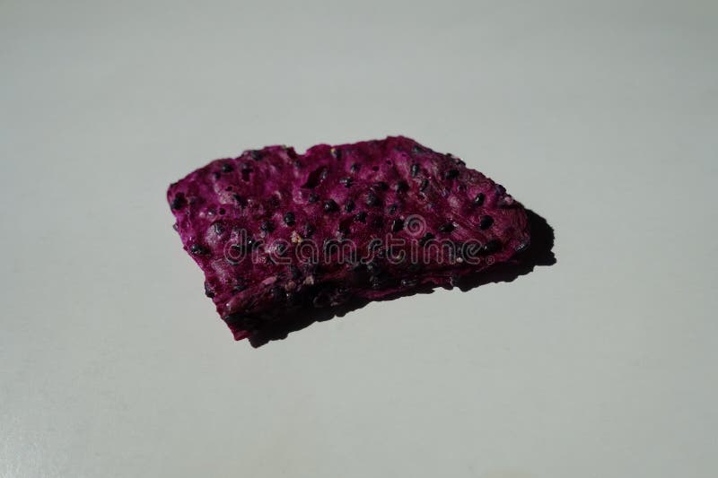 Close Shot of One Purple Dried Dragon Fruit Chip Stock Image - Image of crispy, products: 272844337