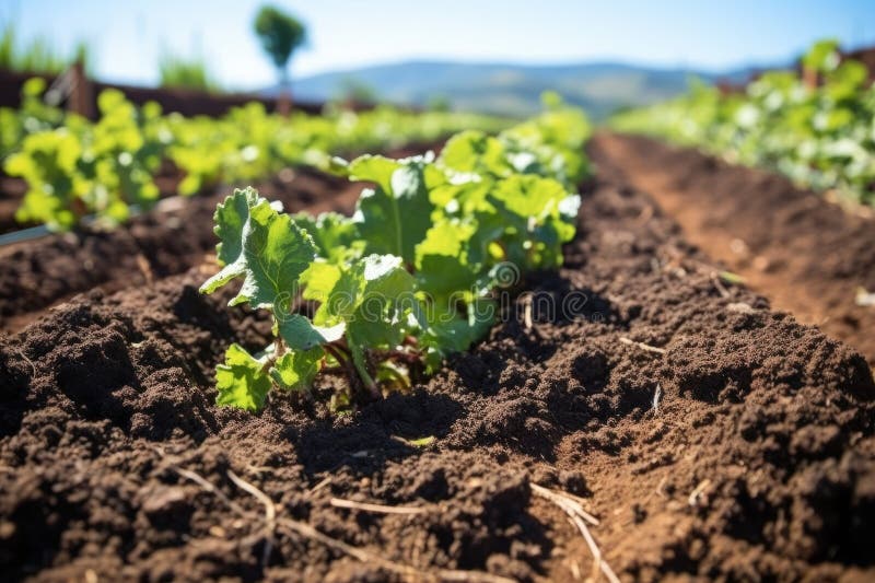 Close Shot of Organic Compost Applied in Vineyards Stock Image - Image ...