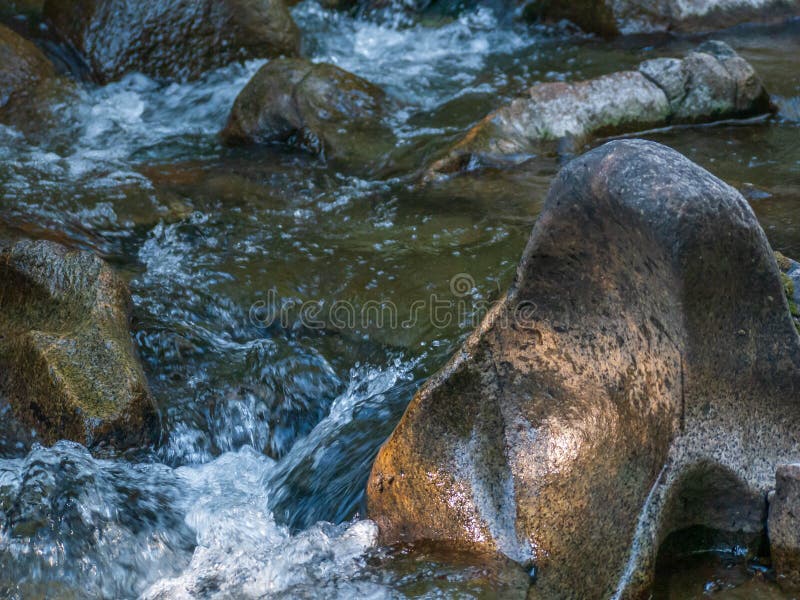 Water Rippling Around Two Rock`s Stock Image - Image of nature, area ...