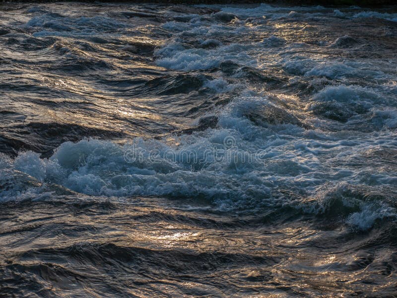 Close of Shot of River Water Rippling and Flowing Stock Photo - Image ...