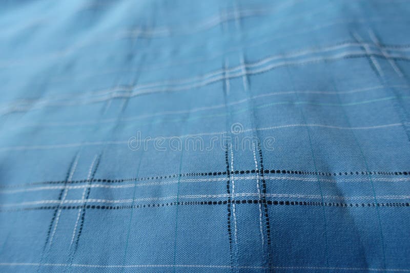Close Shot of Blue Checkered Modal Fabric Stock Image - Image of ...