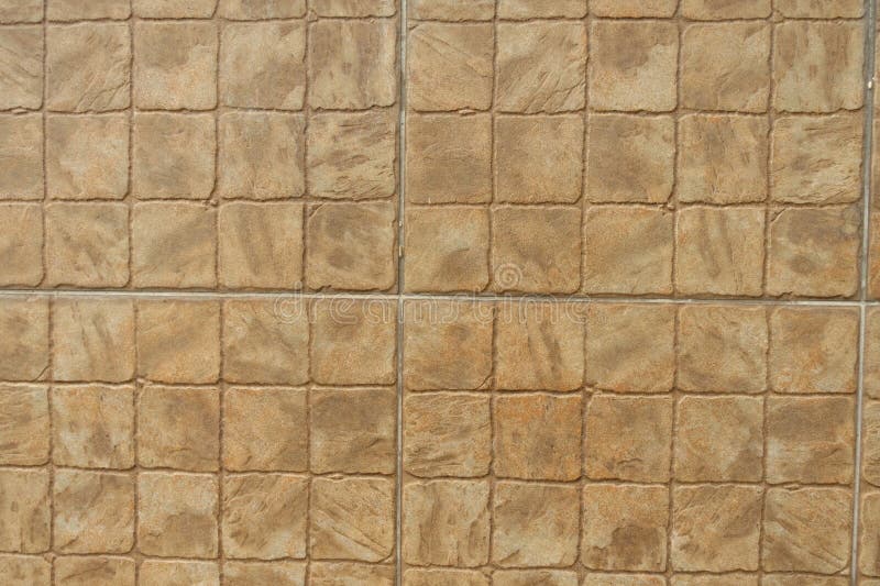 Close Shot of Stone-like Beige Embossed Ceramic Tiles Stock Photo ...