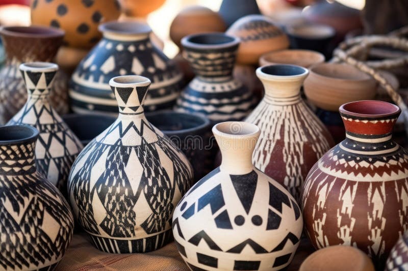 Close Shot of Traditional Mountain Village Pottery Stock Photo - Image ...