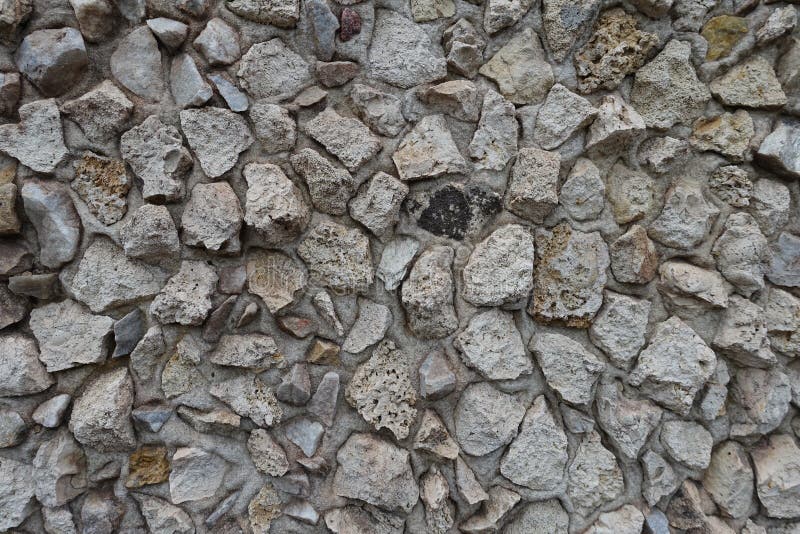 Close Shot of Wall with Light Gray Gravel Pebble Dash Stock Image ...