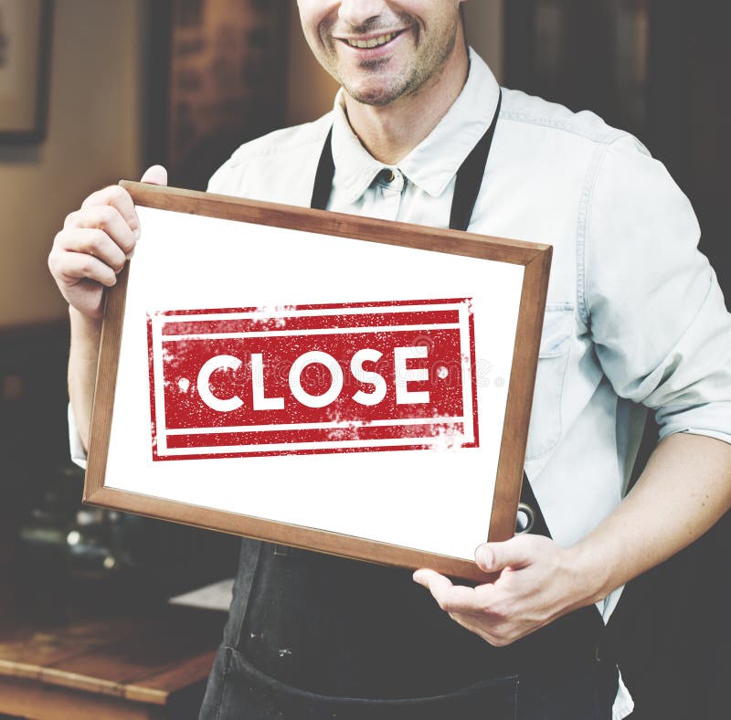 Close Sign Stamp Concept stock image. Image of marketing - 79504951
