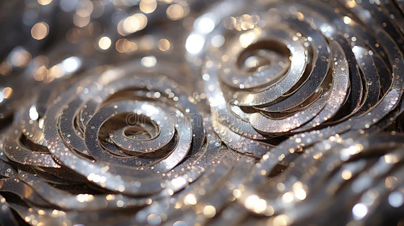 Close silver sequin stock illustration. Illustration of sequin - 388958973