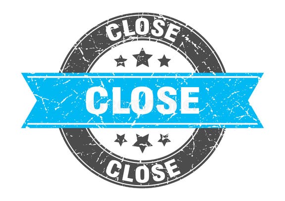 Close stamp stock vector. Illustration of vignette, blue - 162722003