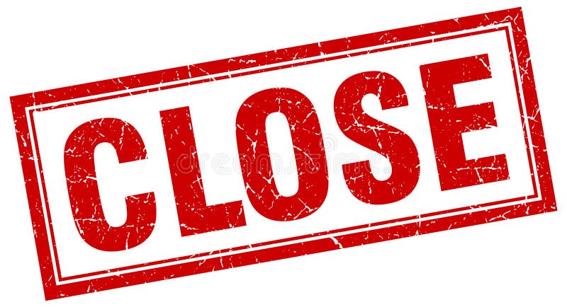 Close stamp stock vector. Illustration of sign, grunge - 124938907