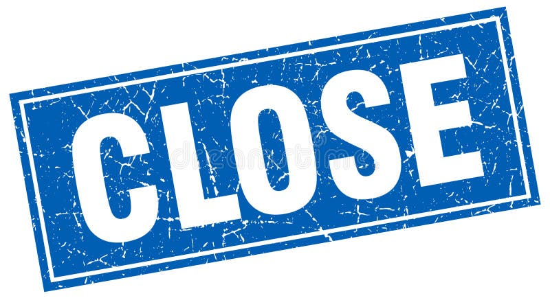 Close stamp stock vector. Illustration of stamp, template - 125212842