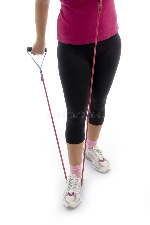 Physiotherapy with Rubber Band Stock Image - Image of cute, girl: 16634501