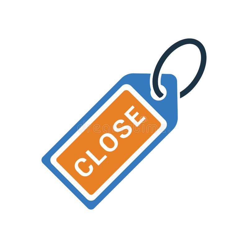 Close, Tag, Label, Offer Icon. Glyph Style Vector EPS Stock Vector ...