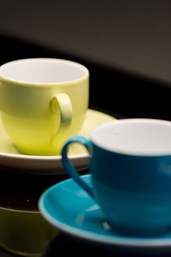 Row of Colorful Coffee Cups Stock Photo - Image of mugs, pink: 2132108