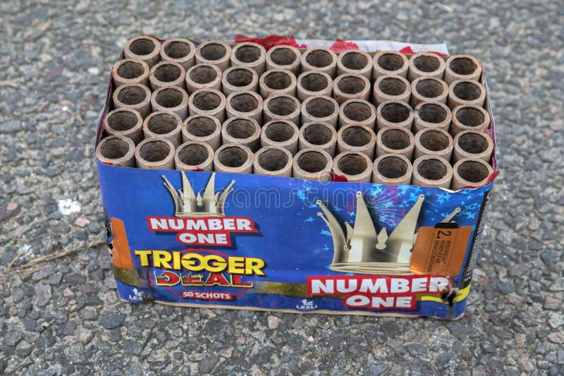 Close Up Above View Used Fireworks at Amsterdam the Netherlands 1-1 ...