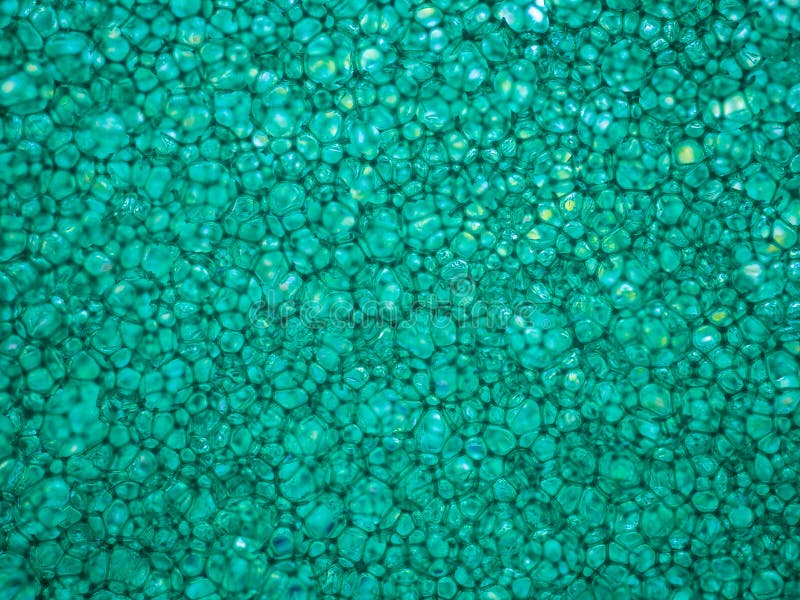 Close-up Abstract Background Made of Bubble Plastic in Turquoise Color ...