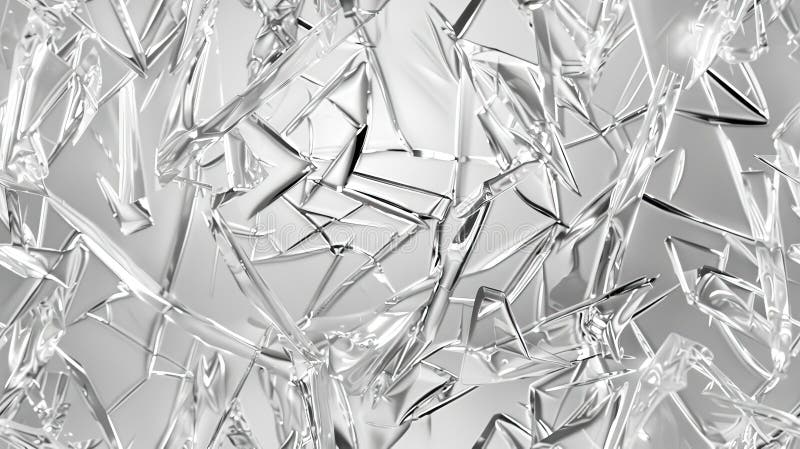 A Close-up Abstract Background Texture of a Shiny Silver Geometric ...