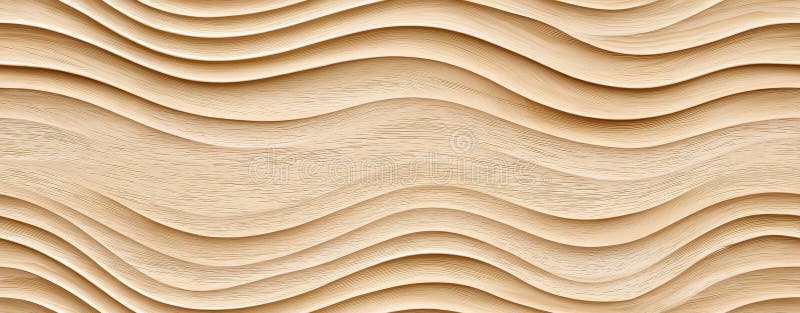 Abstract Beige Wood Wave Pattern Texture Background AI Generated. Stock ...