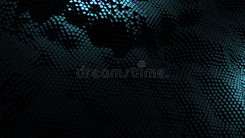 Animation - Abstract Blue Honeycomb Pattern with Gradient Effect Stock ...