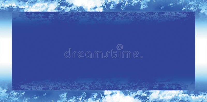 Blue Rectangle on Sky Background Stock Illustration - Illustration of ...