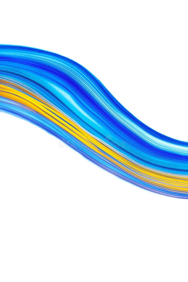 Abstract Concept Blue Yellow Wave Stock Image - Image of effect ...
